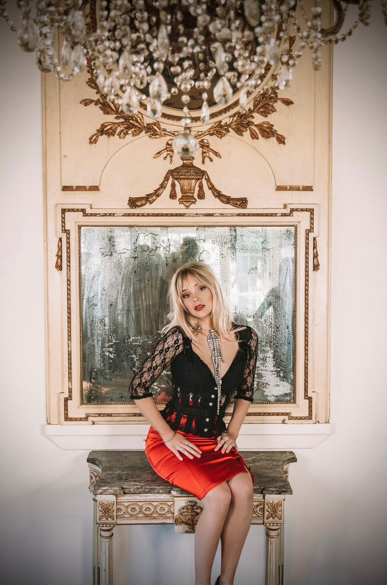 The Sunset Décolletage Top in Black – Wheels and Dollbaby